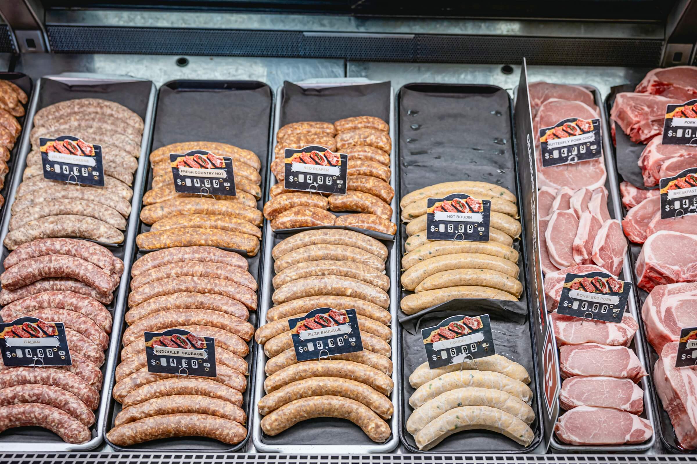 House-Made Cajun & Smoked Sausages | La Boucherie